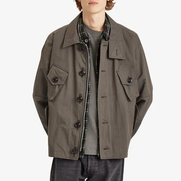 Our Legacy Nylon Service Jacket In Old Steel Excursion Nylon - 30